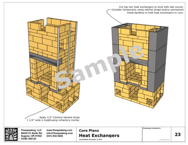 Plans for a Masonry Heater Core - Firespeaking