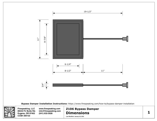 Z106 Bypass Damper - Firespeaking