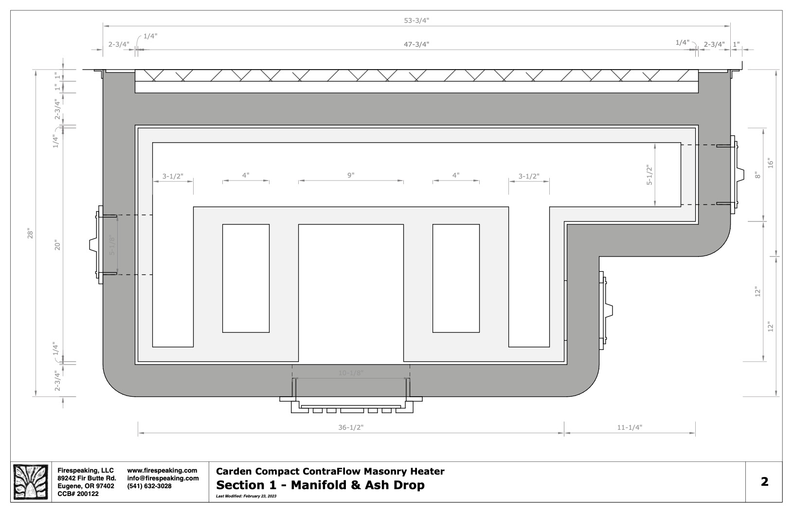 Compact Contraflow Masonry Heater - Firespeaking
