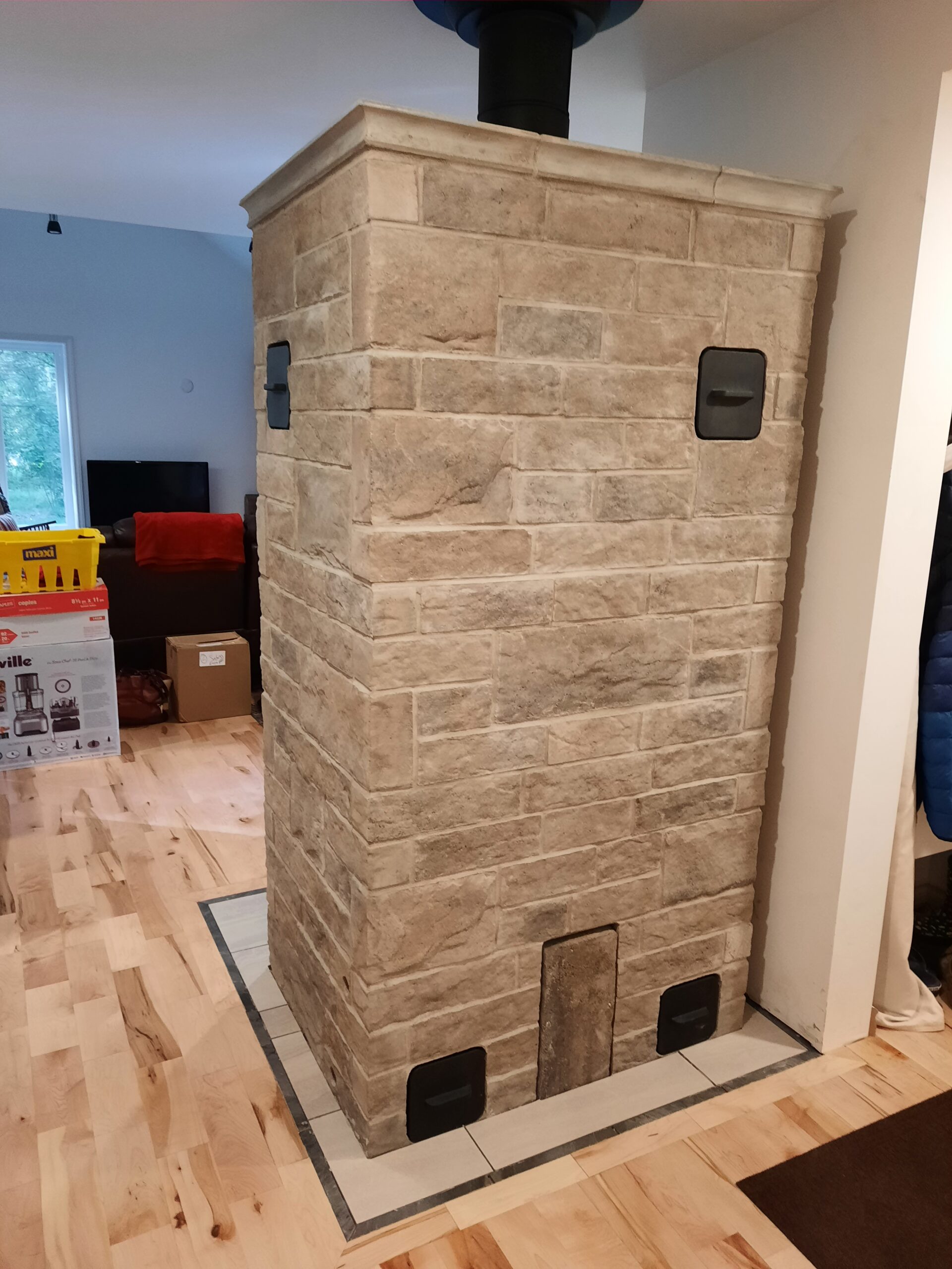 Philip Godfrey's 5-Run Masonry Heater - Firespeaking